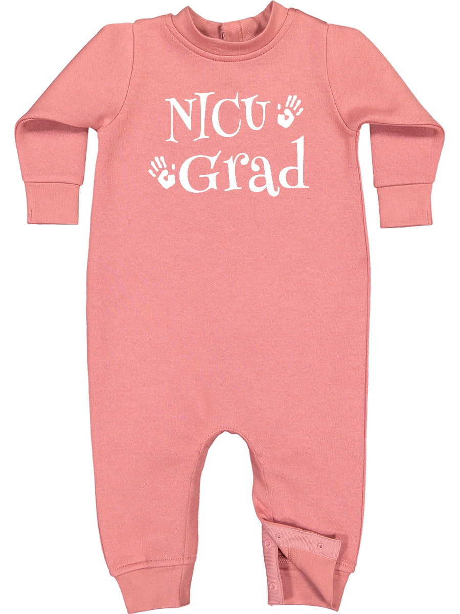 Inktastic Nicu Graduate New Baby Cute Baby Fleece Romper - Walmart.com