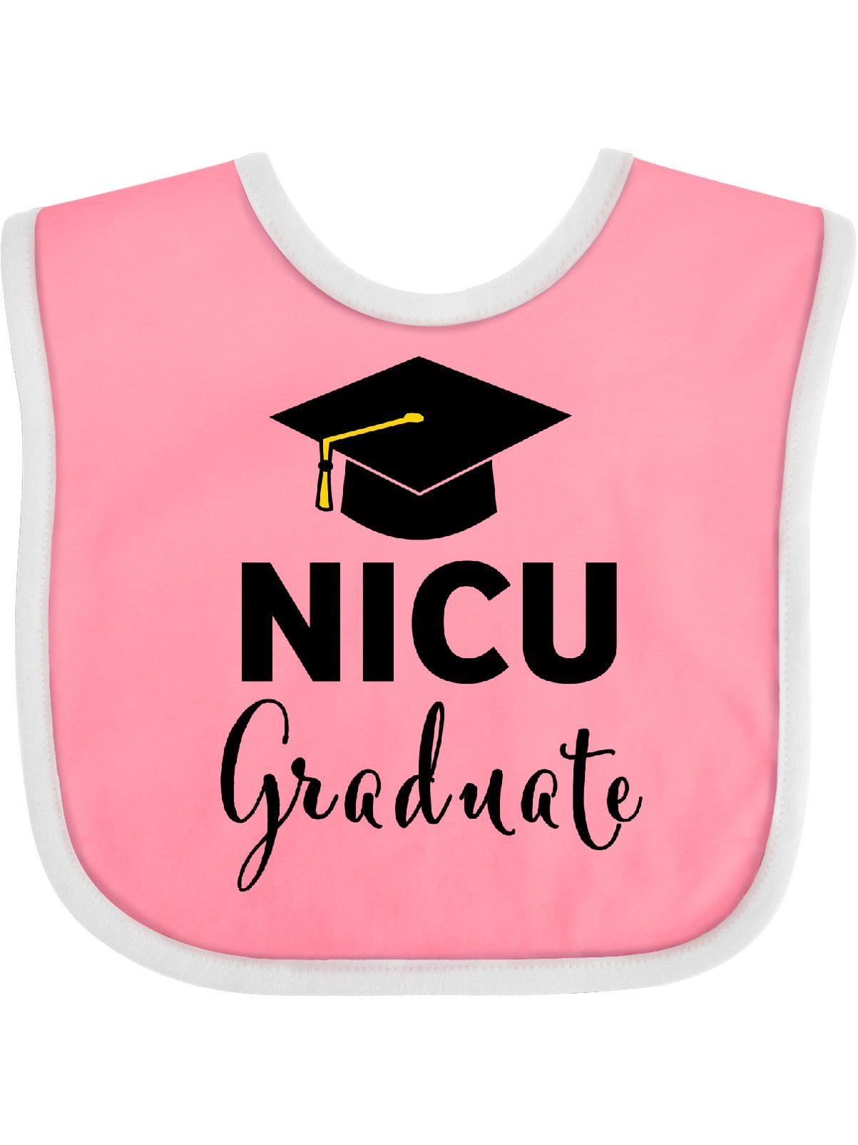 Inktastic Nicu Graduate-graduation Hat Boys or Girls Baby Bib - Walmart.com