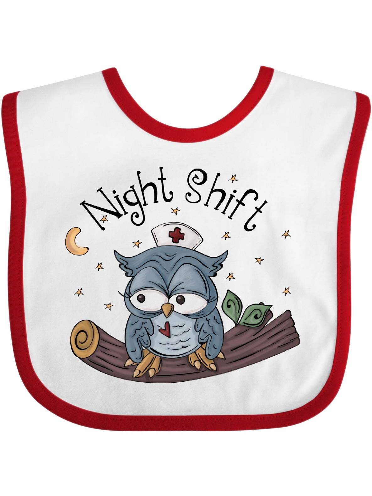 Inktastic Night Shift Nurse Owl Boys Baby Bib - Walmart.com