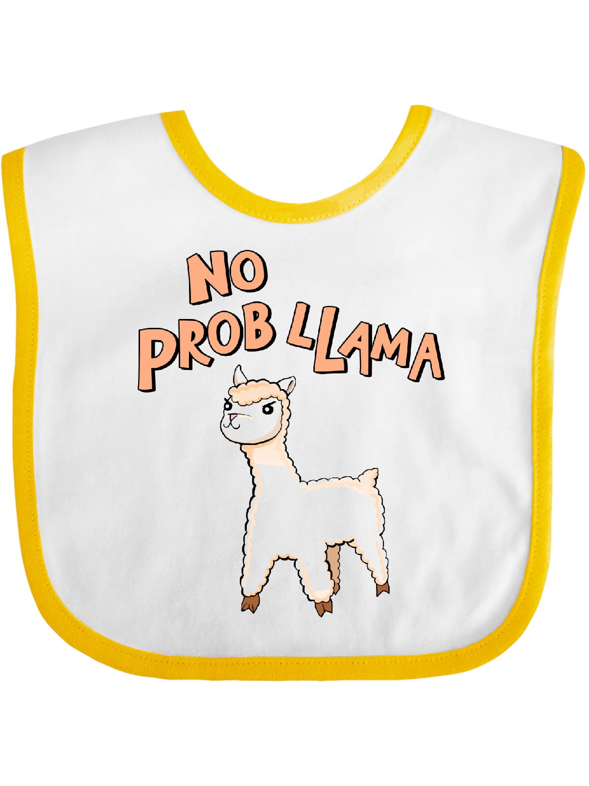 Inktastic No Prob Llama Cute Llama Boys or Girls Baby Bib - Walmart.com