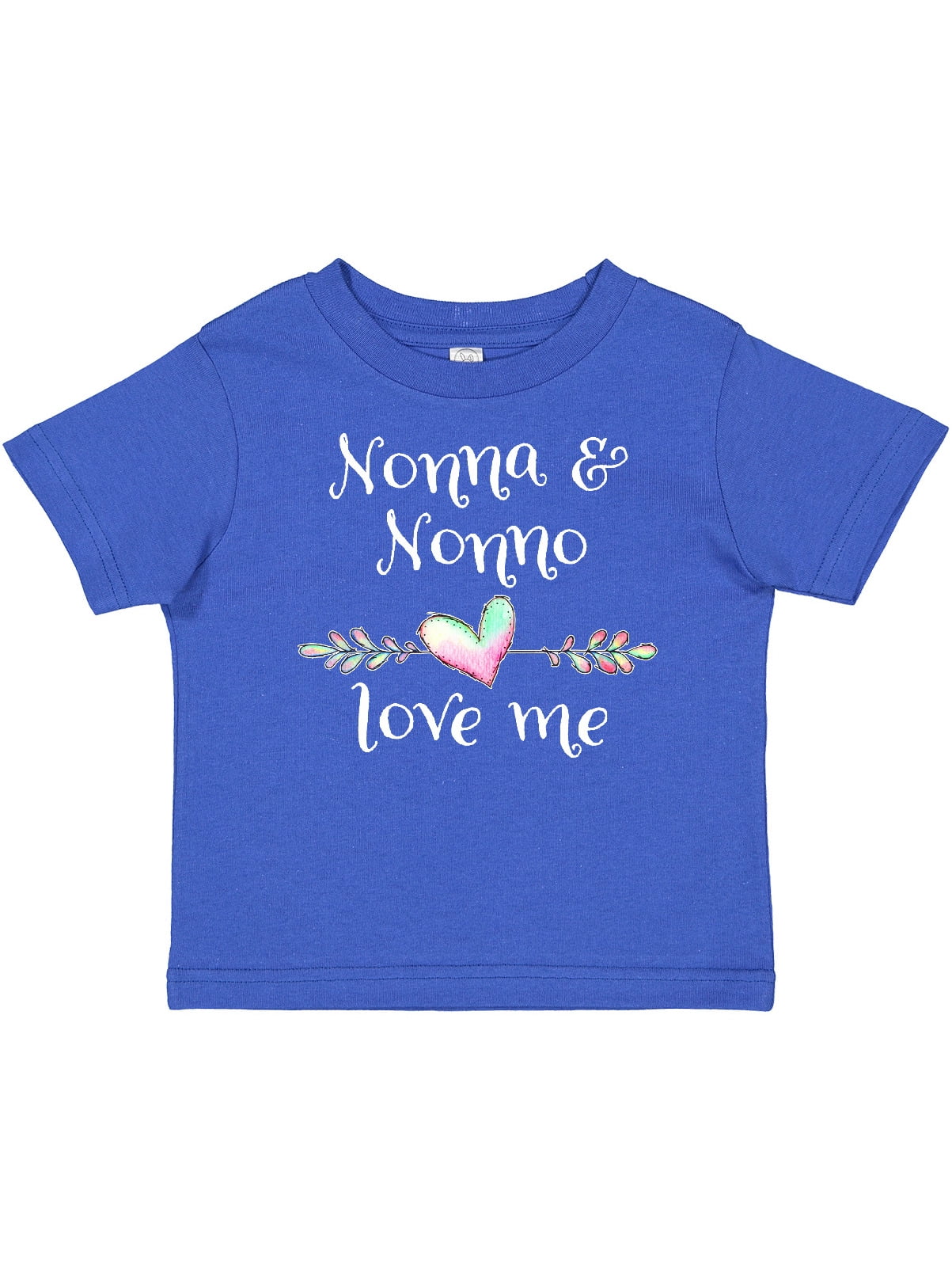 Inktastic Nonna and Nonno Love Me- Heart Grandchild Boys or Girls Baby T-Shirt - Walmart.com