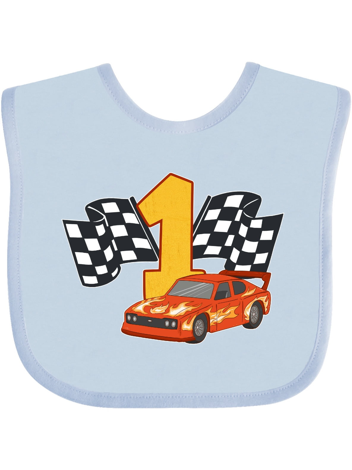 Inktastic Number One Race Car Boys or Girls Baby Bib - Walmart.com