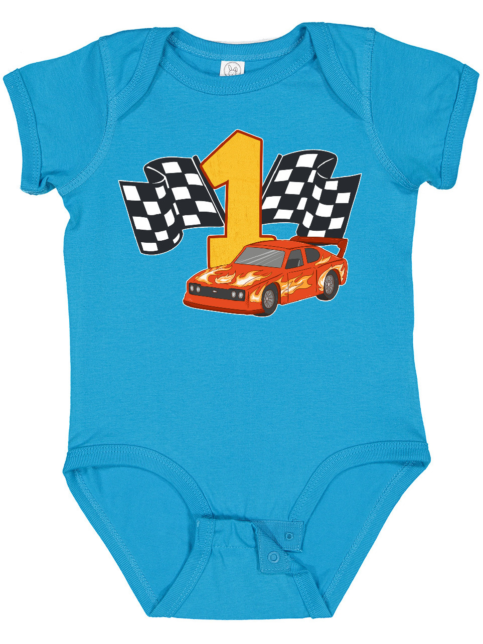 Inktastic Number One Race Car Boys or Girls Baby Bodysuit - Walmart.com