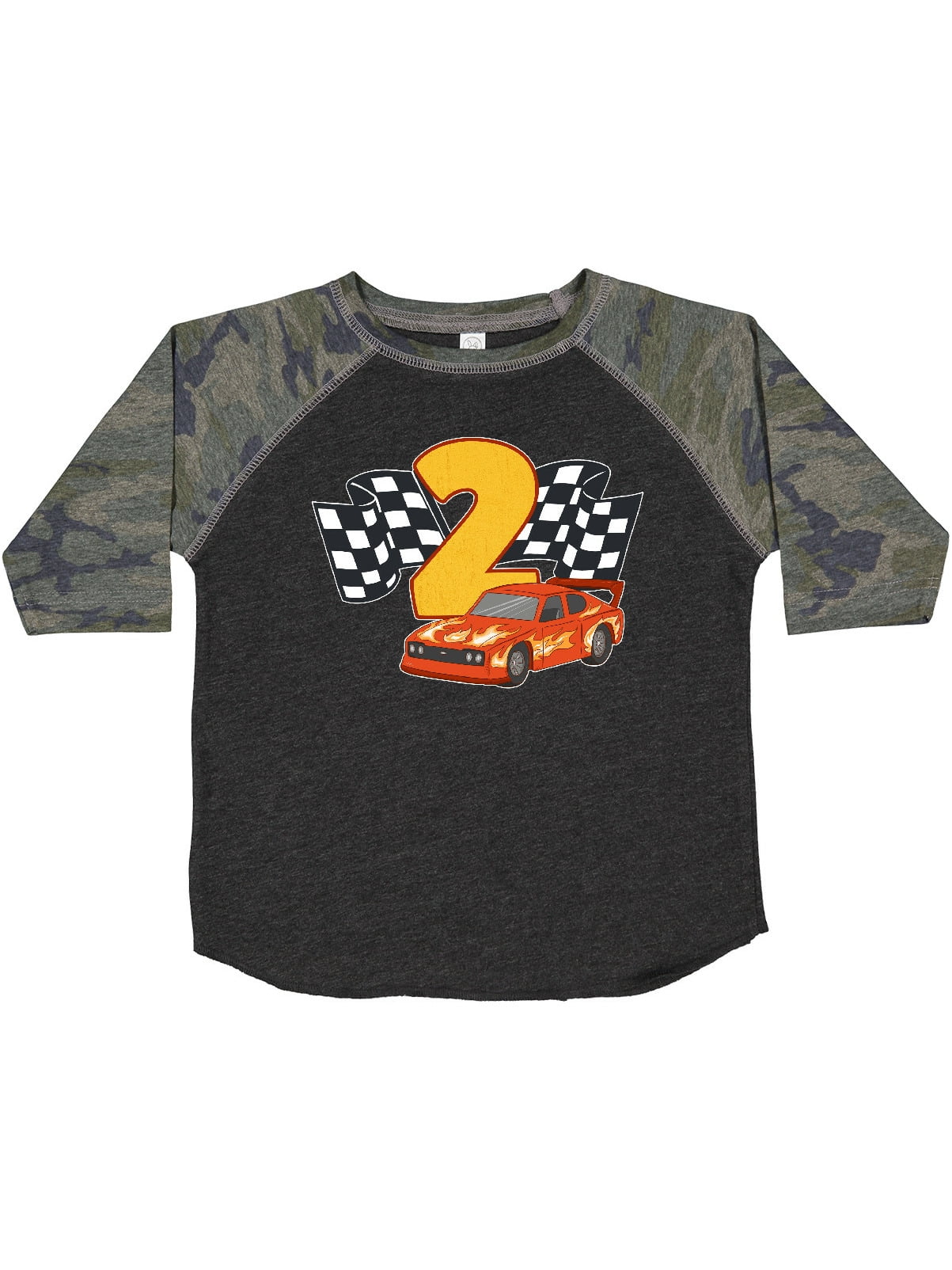 Inktastic Number Two Race Car Boys or Girls Toddler T-Shirt - Walmart.com