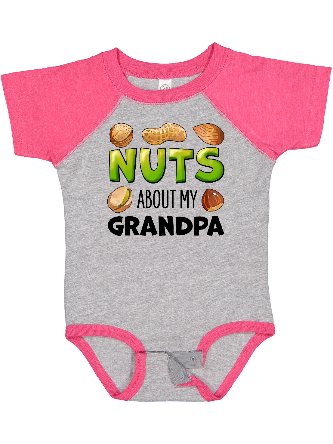 Inktastic Nuts About My Grandpa Peanut, Almond, Pistachio Boys or Girls ...