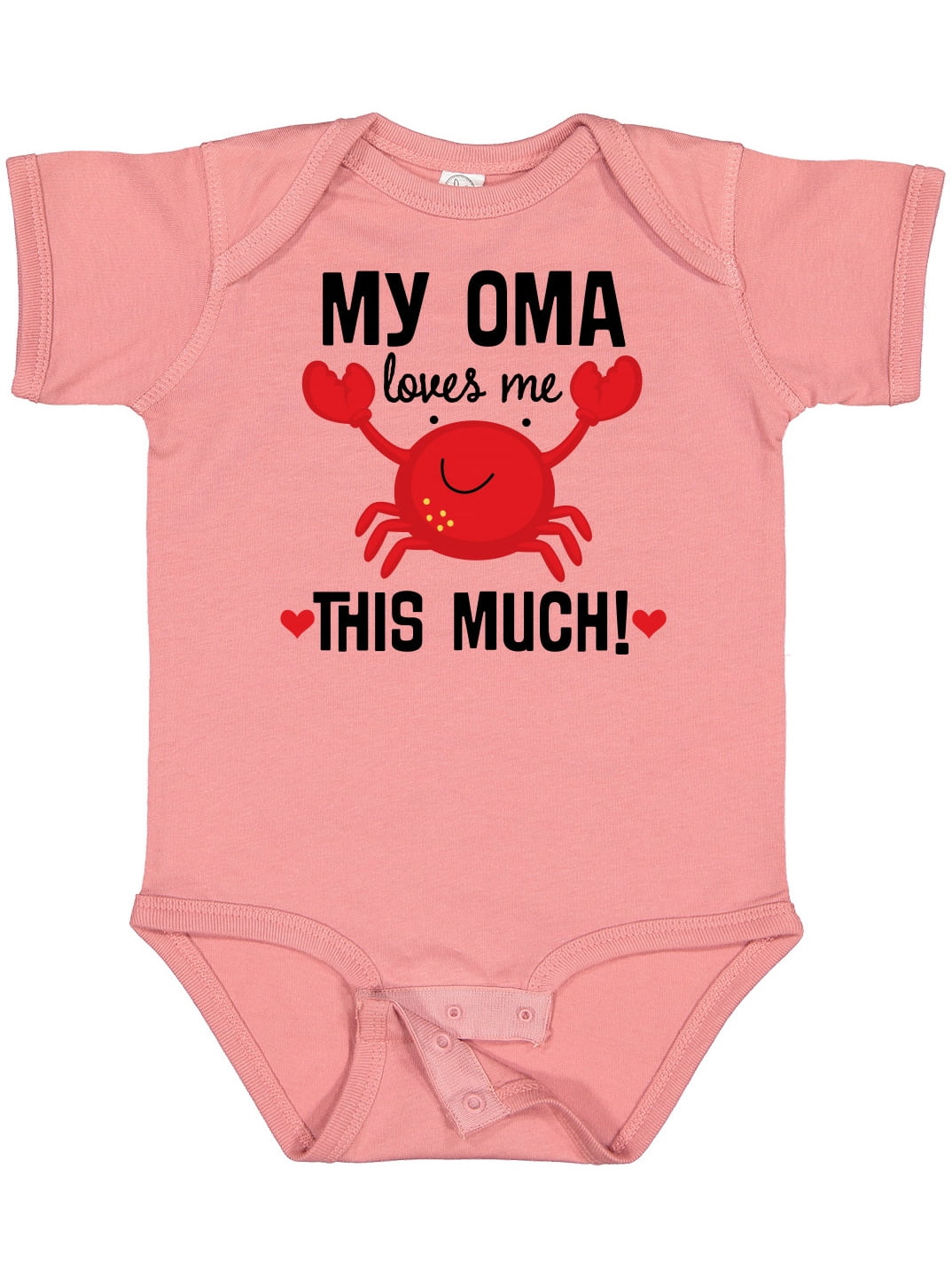 Inktastic Oma Loves Me Grandson Boys or Girls Baby Bodysuit - Walmart.com