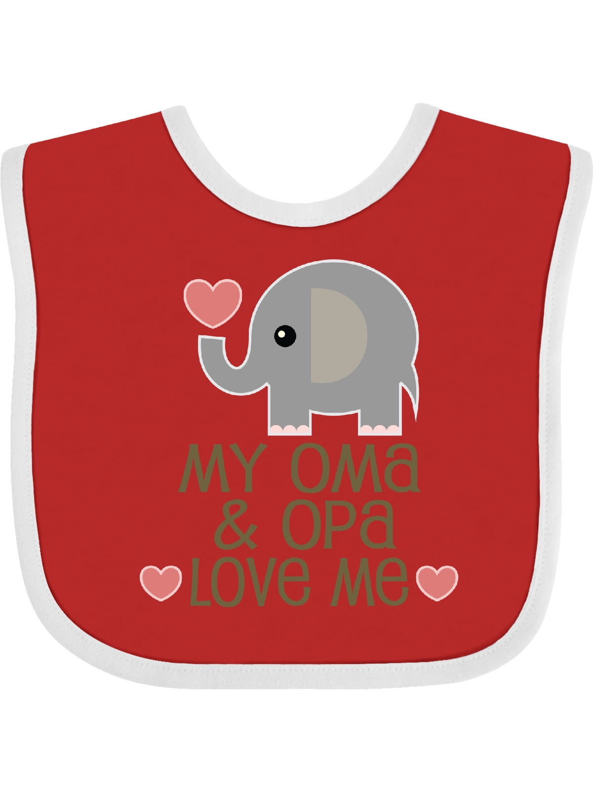 Inktastic Oma and Opa Love Me Boys or Girls Baby Bib - Walmart.com