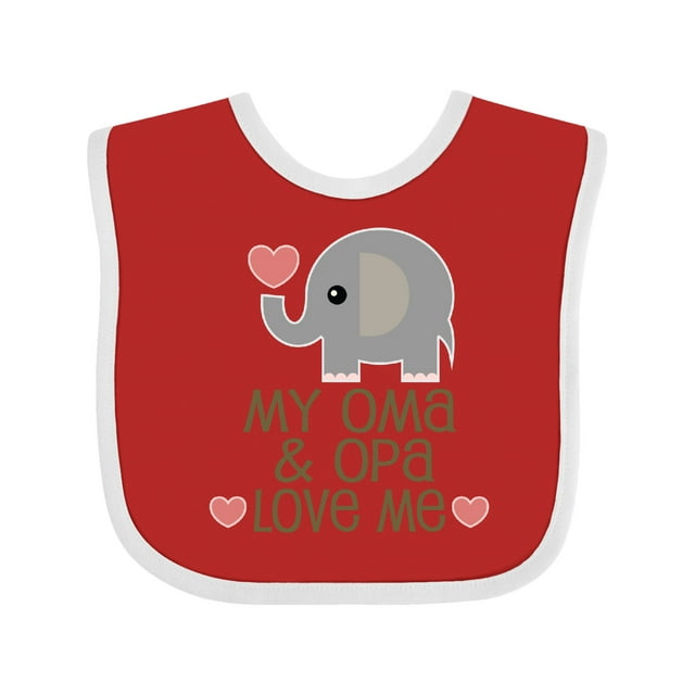 Inktastic Oma and Opa Love Me Boys or Girls Baby Bib - Walmart.com