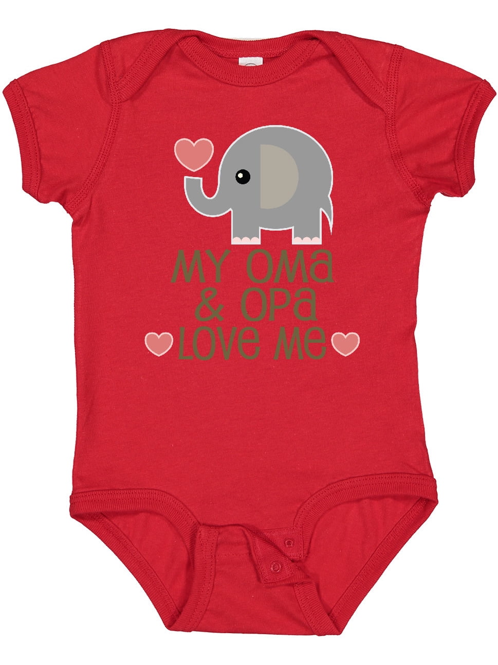 Inktastic Oma and Opa Love Me Boys or Girls Baby Bodysuit - Walmart.com