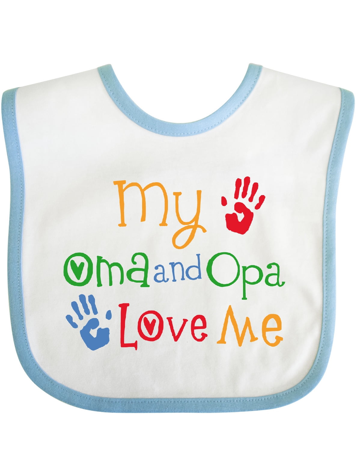 Inktastic Oma and Opa Love Me Grandchild Boys or Girls Baby Bib - Walmart.com