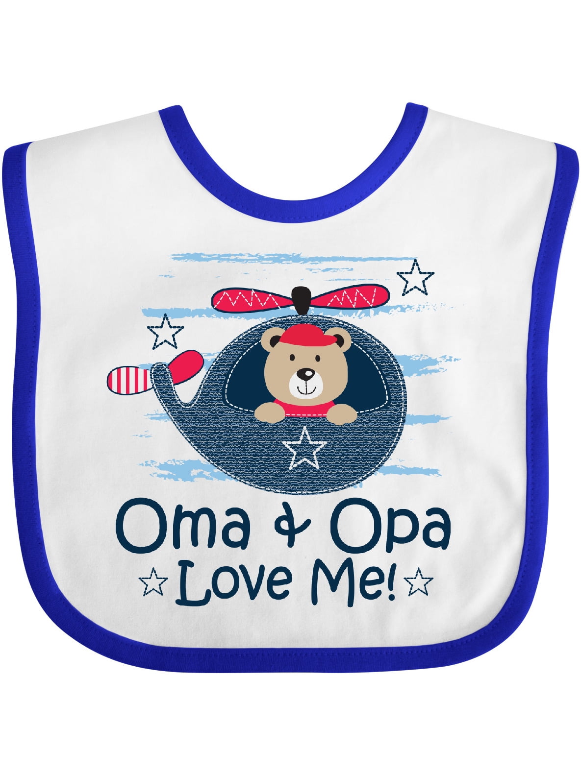 Inktastic Oma and Opa Love Me Grandson Boys Baby Bib - Walmart.com