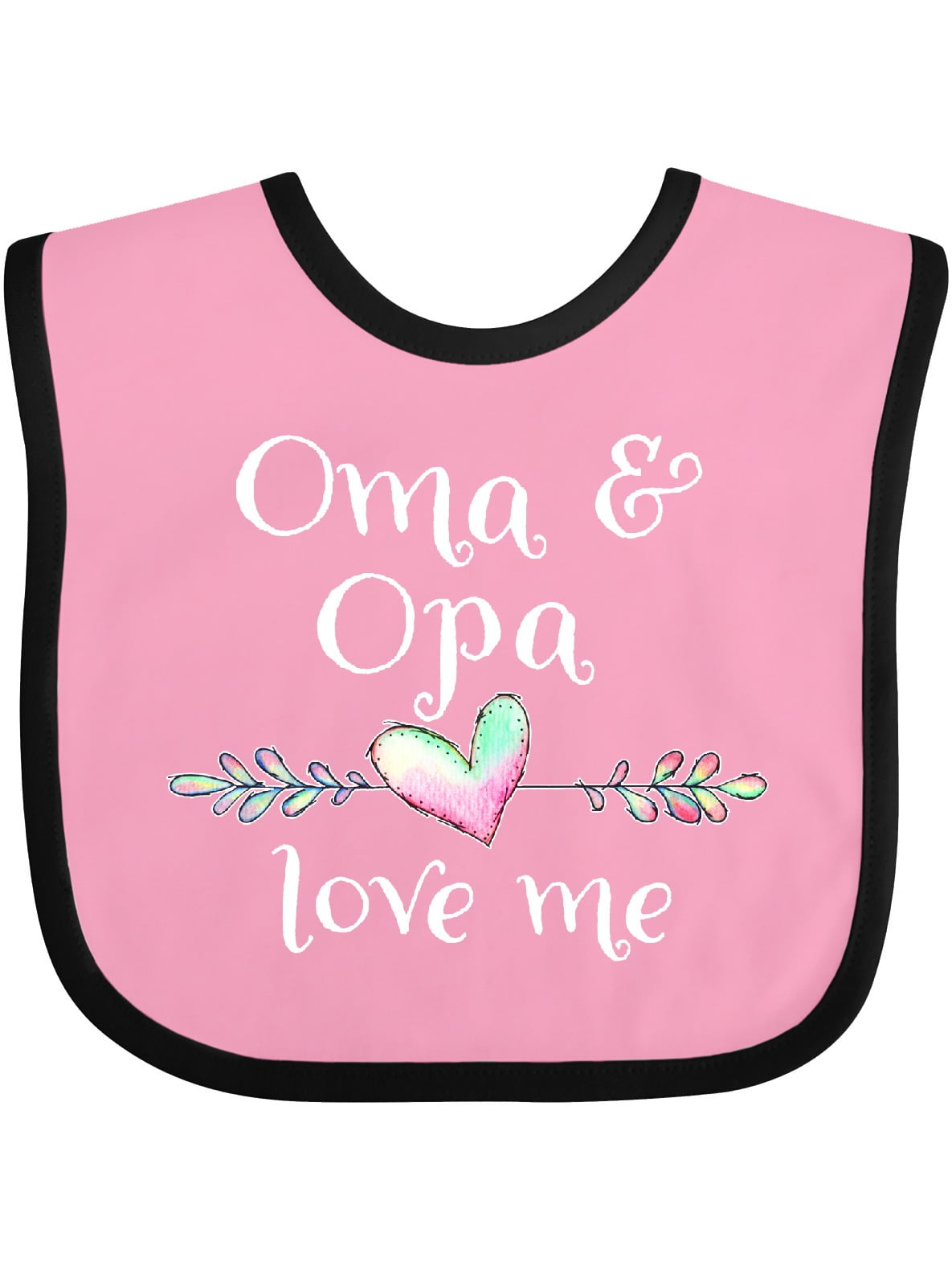 Inktastic Oma and Opa Love Me- Heart Grandchild Boys or Girls Baby Bib - Walmart.com