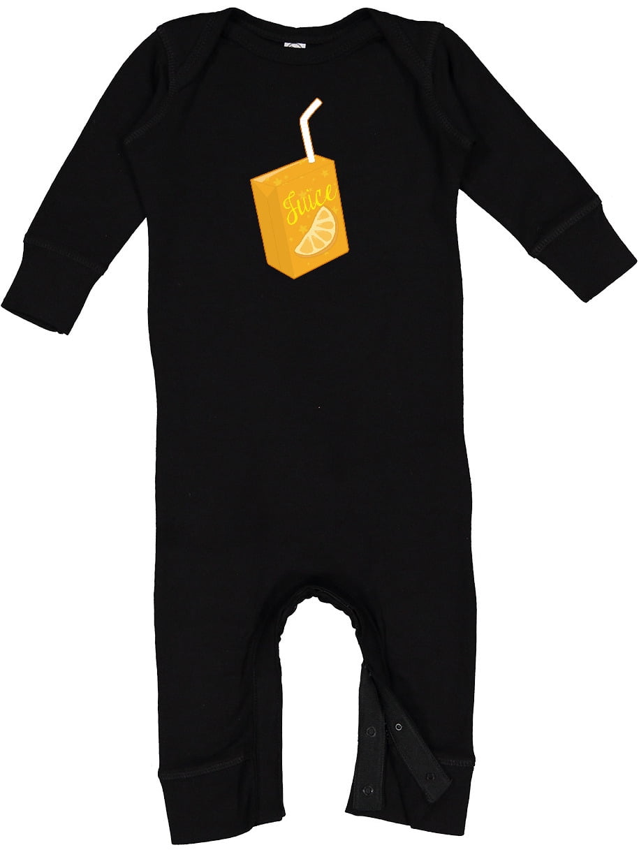 Inktastic Orange Juice Box Baby Romper Coveralls - Walmart.com