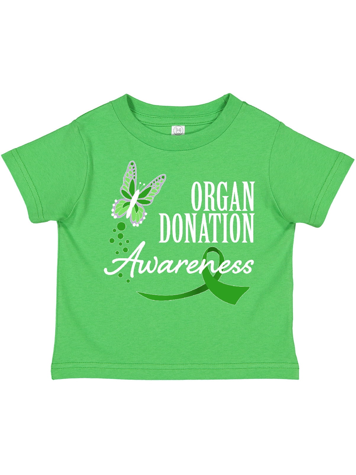 Inktastic Organ Donation awareness- butterfly green ribbon Boys or Girls Toddler T-Shirt ...