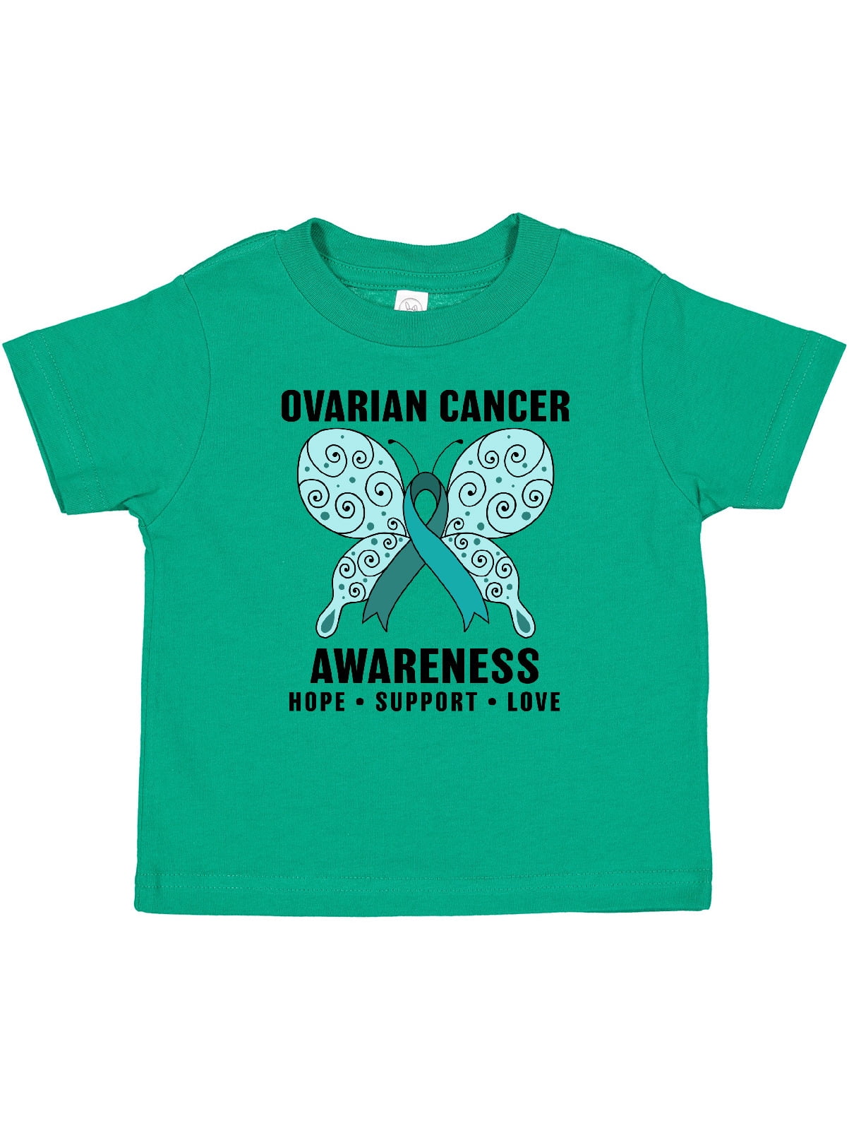 Inktastic Ovarian Cancer Awareness Hope Support and Love Boys or Girls ...