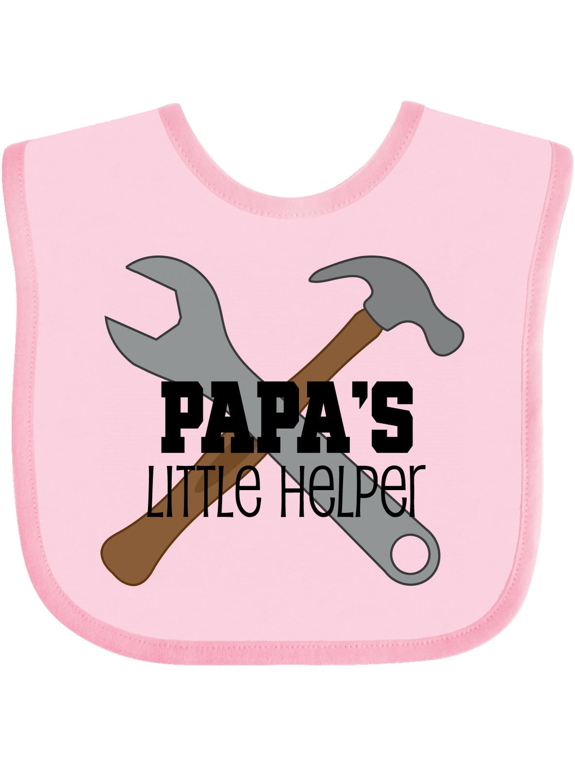 Inktastic Papa's Little Helper Boys Baby Bib - Walmart.com
