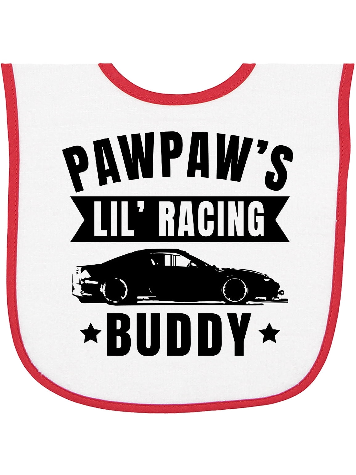 Inktastic Pawpaw's Lil' Racing Buddy with Car Silhouette Baby Terry ...