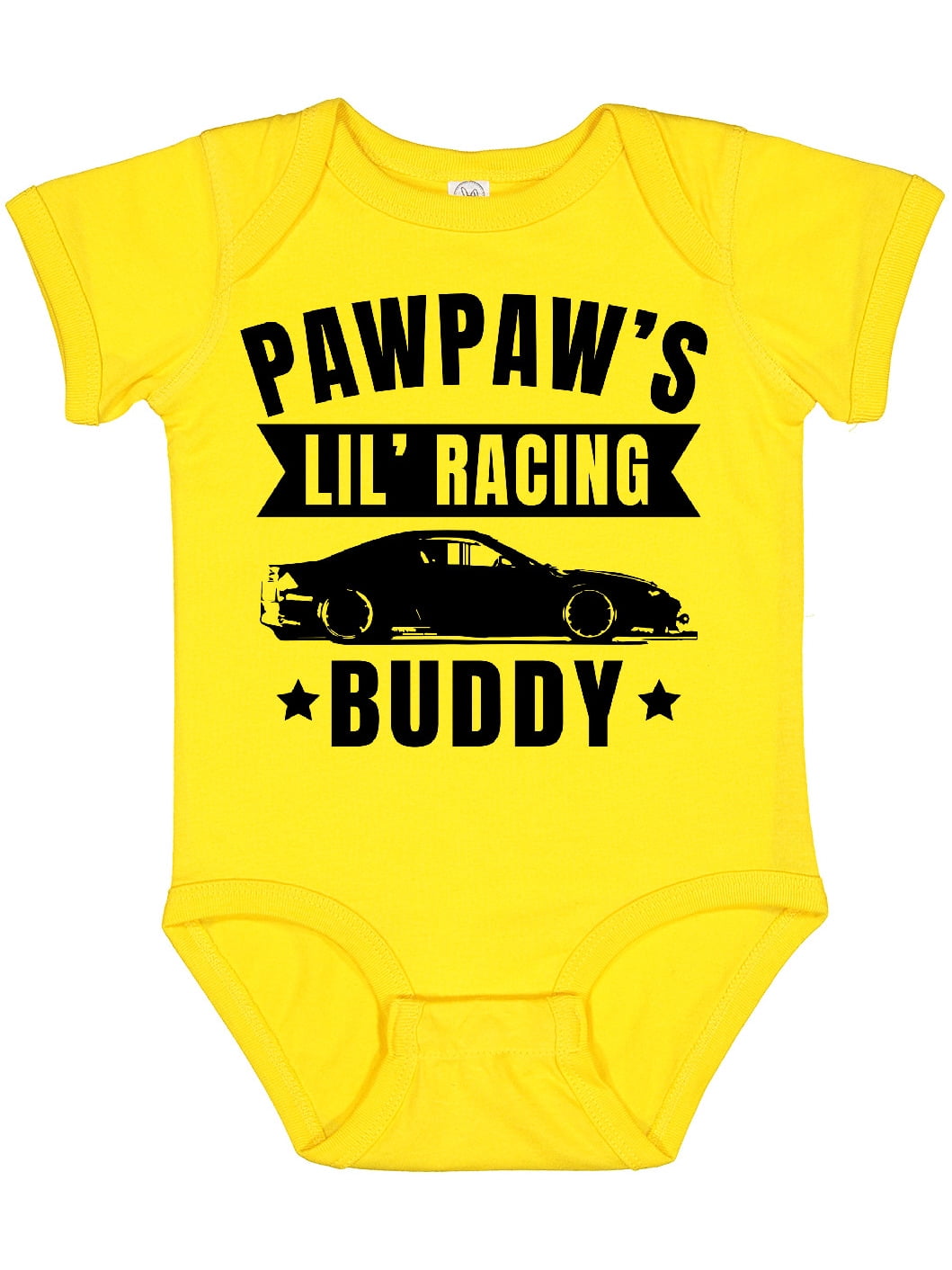 Inktastic Pawpaw's Lil' Racing Buddy with Car Silhouette Boys or Girls ...
