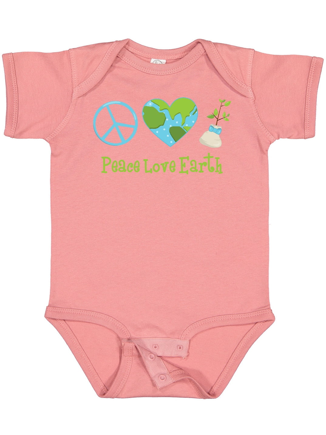 Inktastic Peace Love Earth Girls Baby Bodysuit - Walmart.com