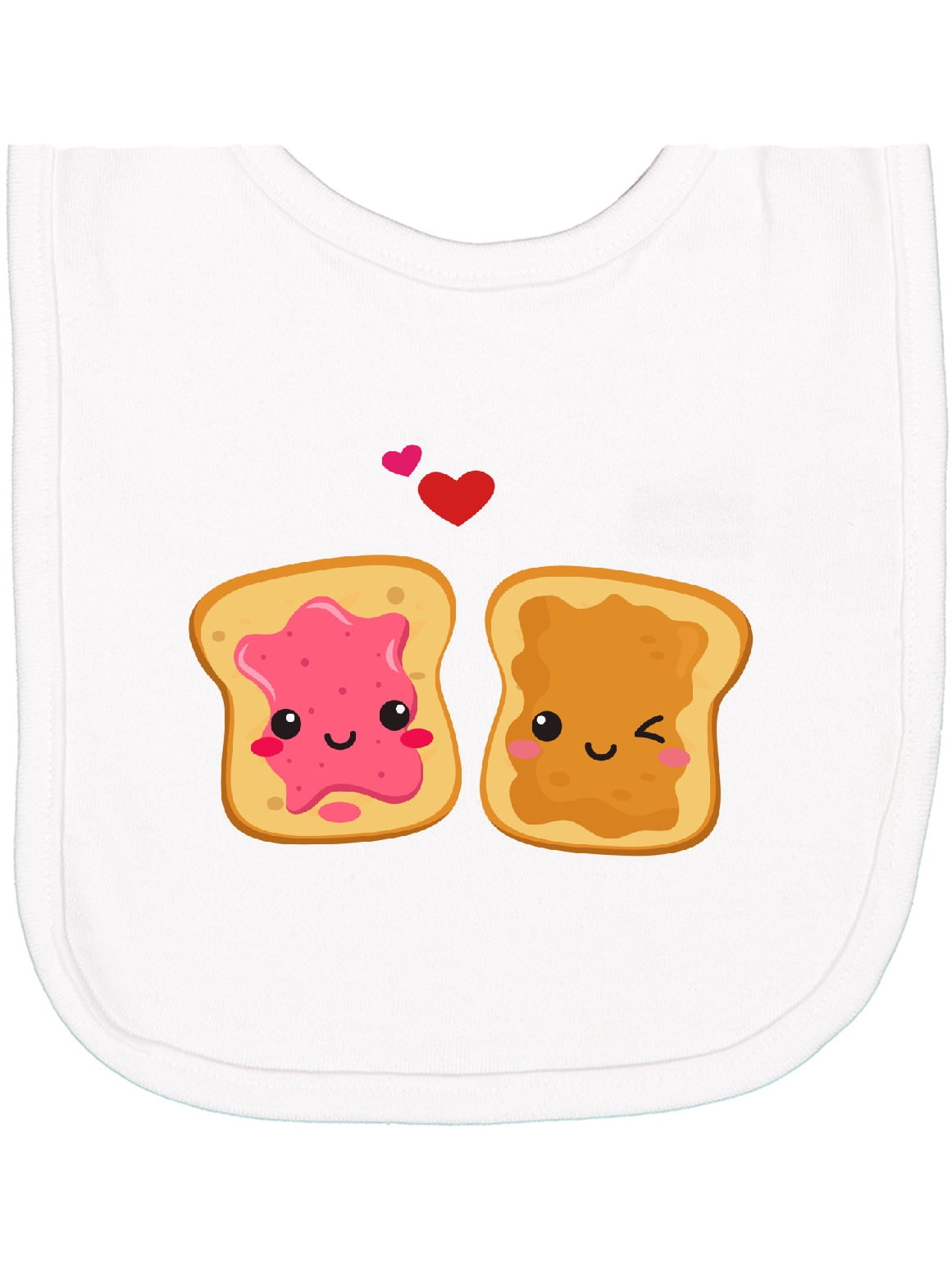 Inktastic Peanut Butter and Jelly Newborn Bib - Walmart.com