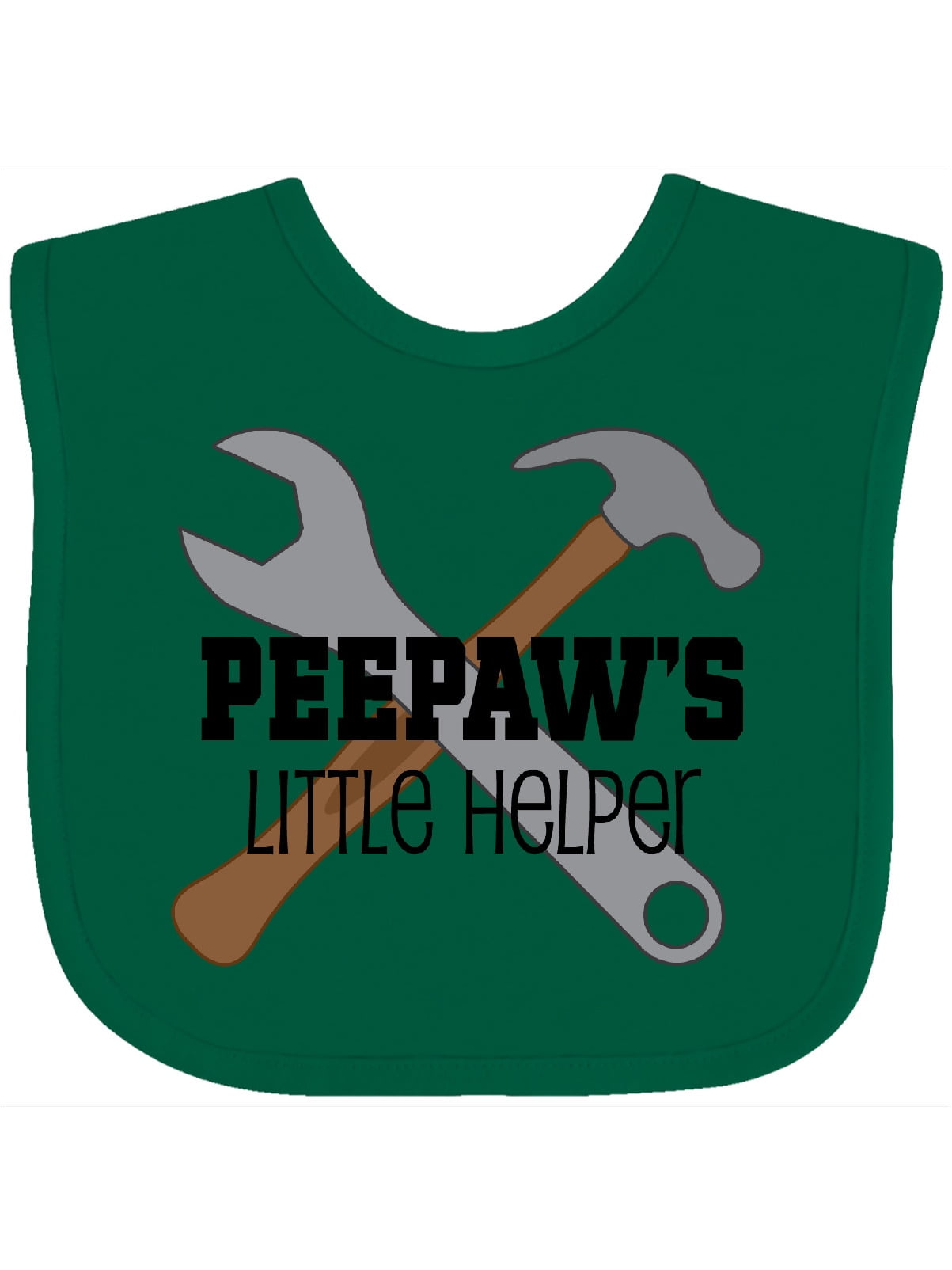 Inktastic Peepaw Grandpa's Little Helper Boys Baby Bib - Walmart.com