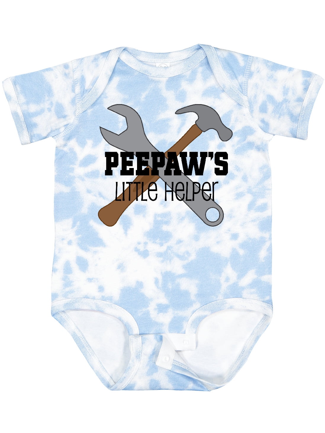 Inktastic Peepaw Grandpa's Little Helper Boys Baby Bodysuit - Walmart.com
