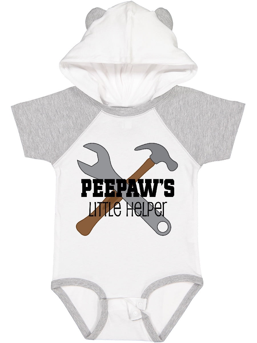 Inktastic Peepaw Grandpa's Little Helper Boys Baby Bodysuit - Walmart.com