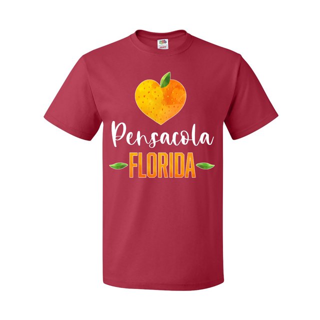 Inktastic Pensacola Florida Orange In Heart T Shirt