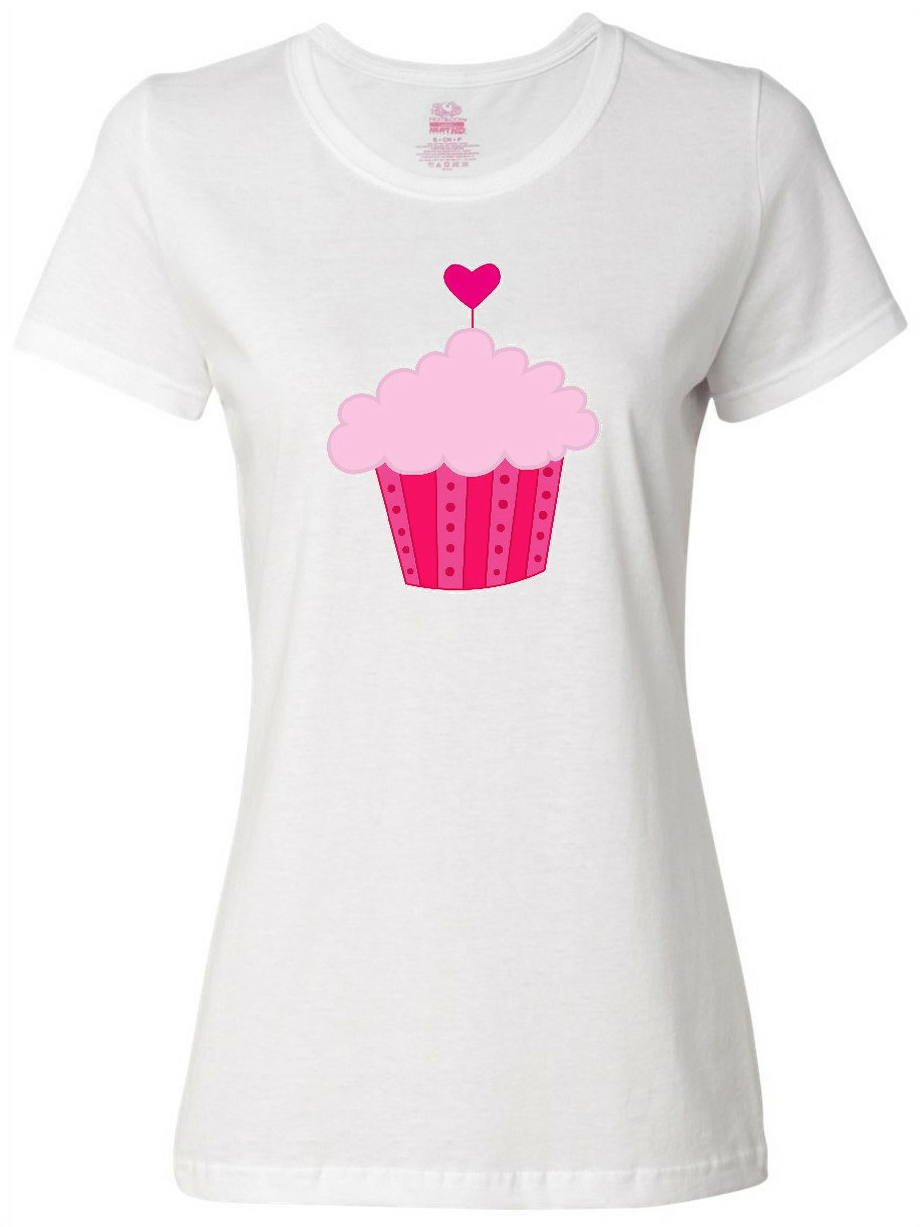 Inktastic Pink Cupcake Women's T-Shirt - Walmart.com