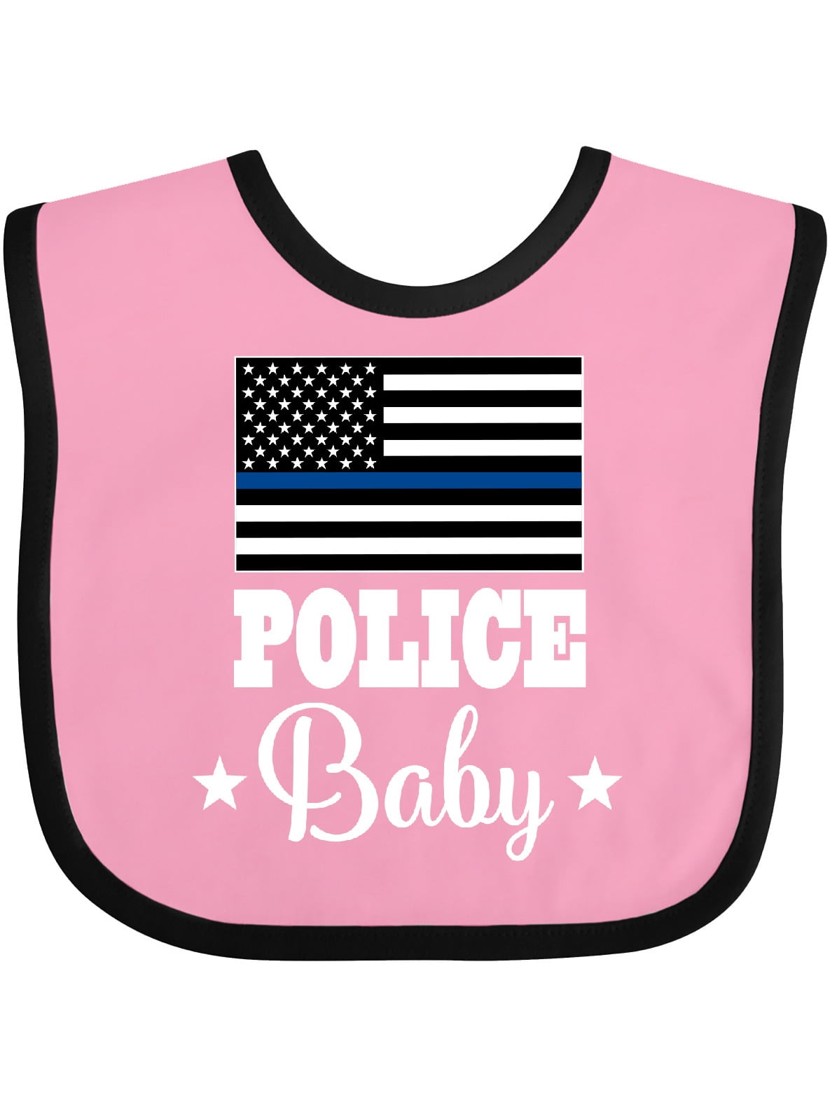 Inktastic Police Baby Law Enforcement Gift Boys or Girls Baby Bib ...