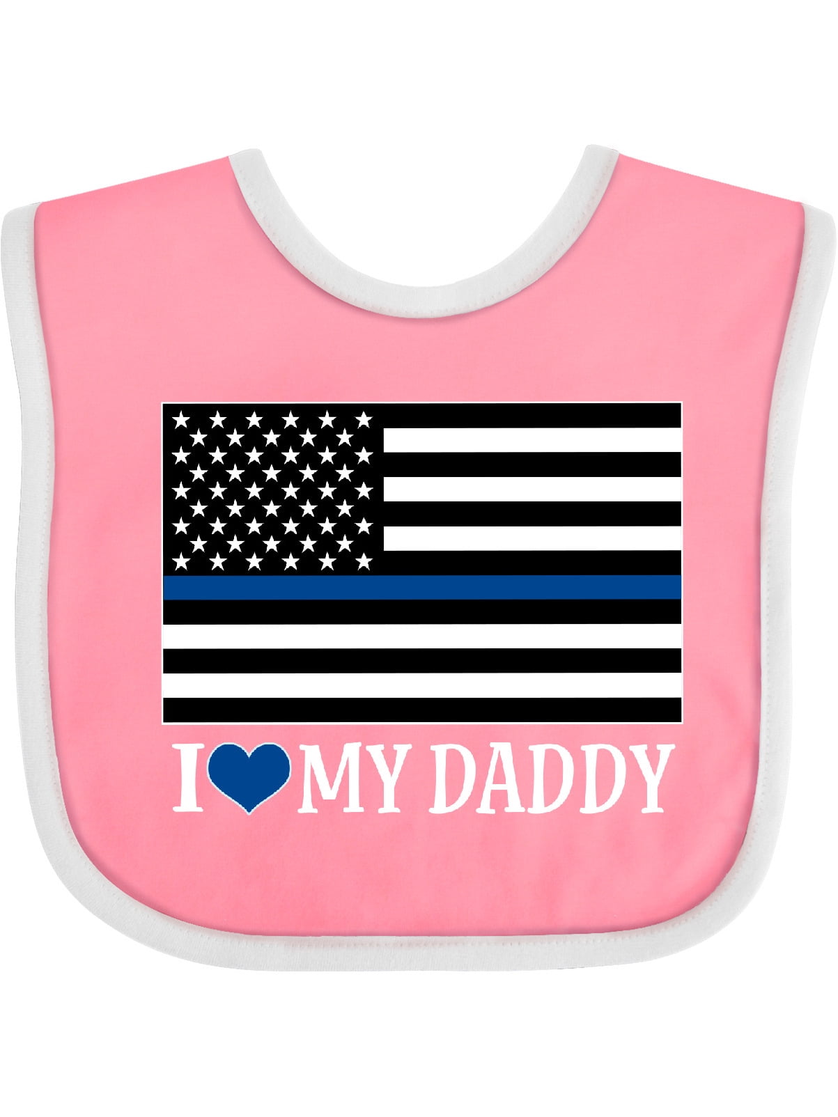 Inktastic Police Officer Daddy Law Enforcement Boys or Girls Baby Bib ...