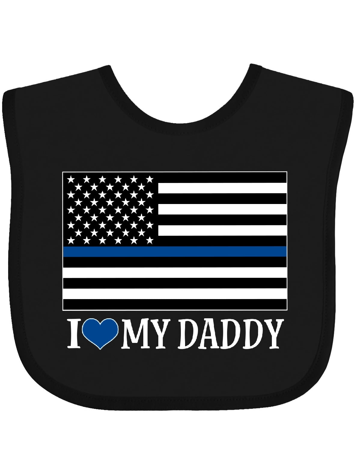 Inktastic Police Officer Daddy Law Enforcement Boys or Girls Baby Bib ...