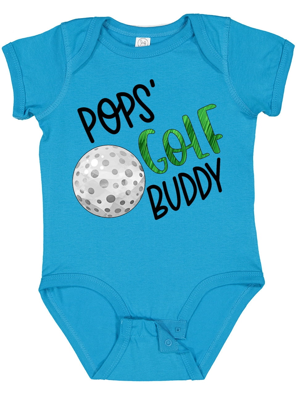 Inktastic Pops' Golf Buddy with Golf Ball Boys or Girls Baby Bodysuit ...