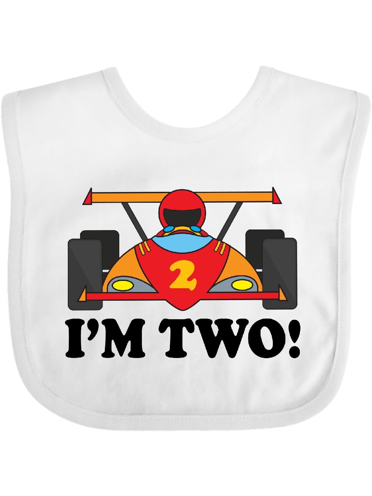 Inktastic Race Car 2nd Birthday Boys Racing Boys Baby Bib - Walmart ...