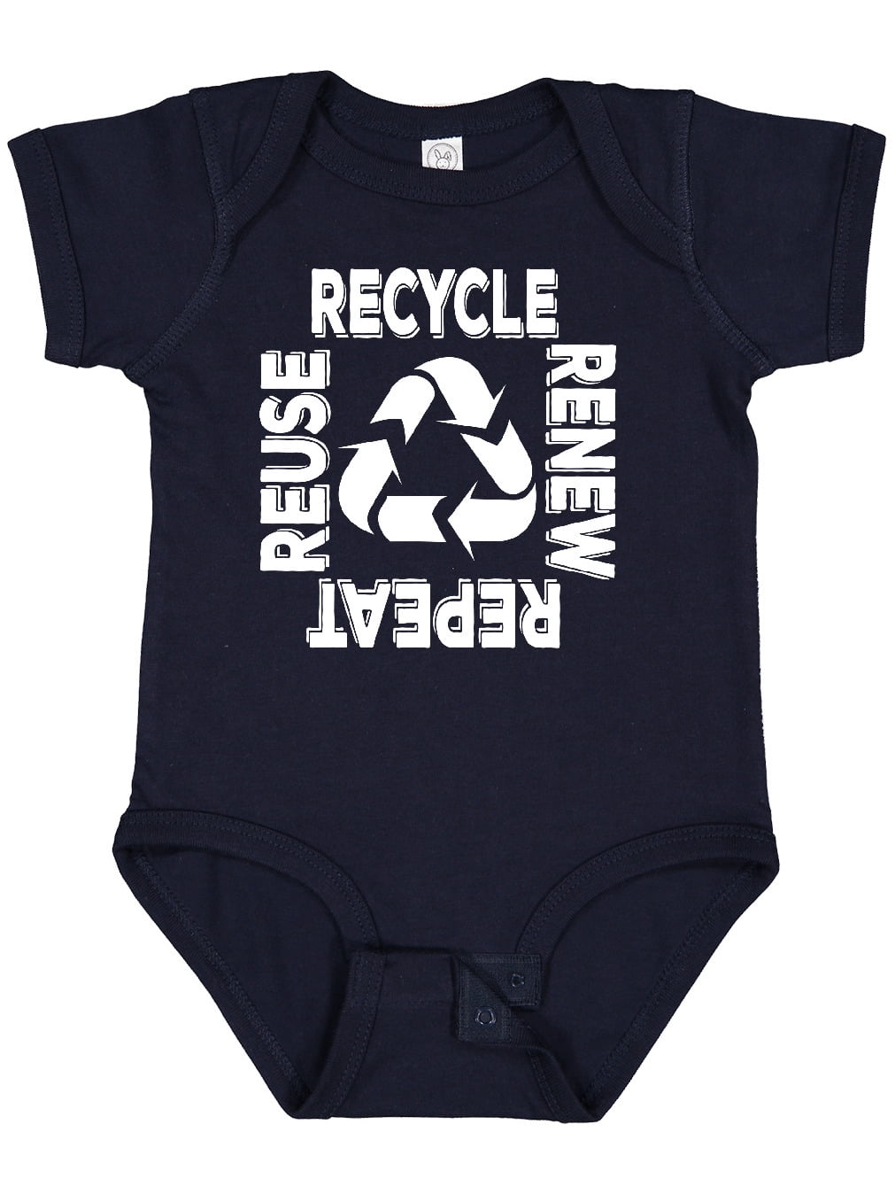 Inktastic Recycle Renew Reuse Repeat Earth Day Boys or Girls Baby ...