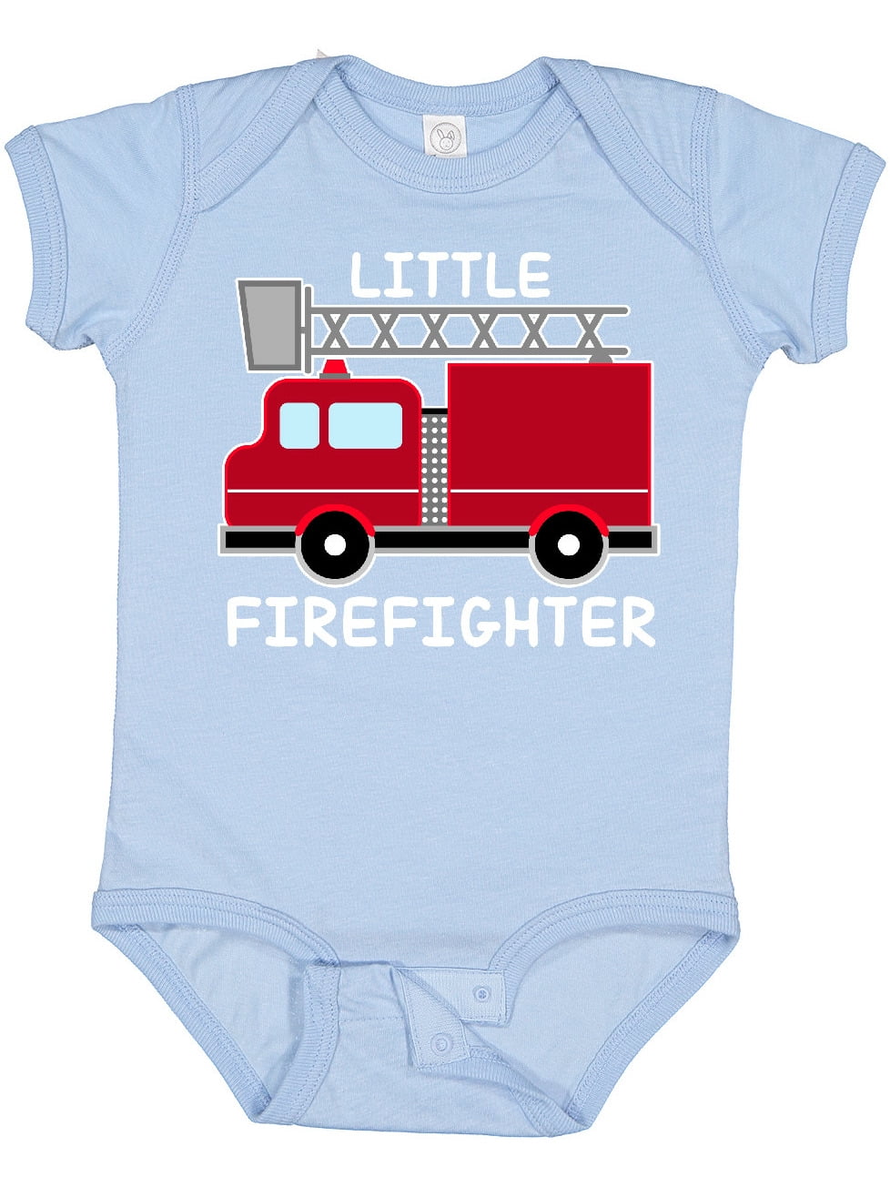 Inktastic Red Fire Little Firefighter White Text Boys or Girls Baby ...