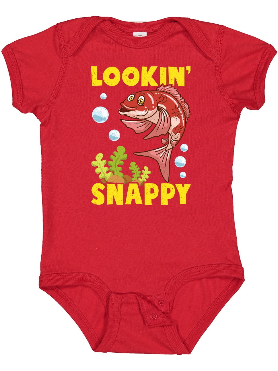 Inktastic Red Snapper Funny Fish Boys or Girls Baby Bodysuit - Walmart.com