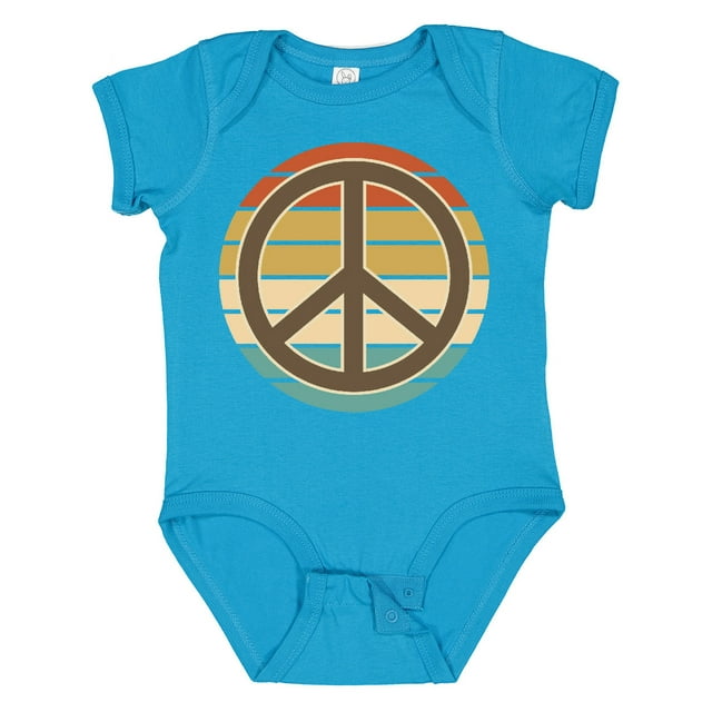 Inktastic Retro Peace Sign Sunset Boys or Girls Baby Bodysuit - Walmart.com