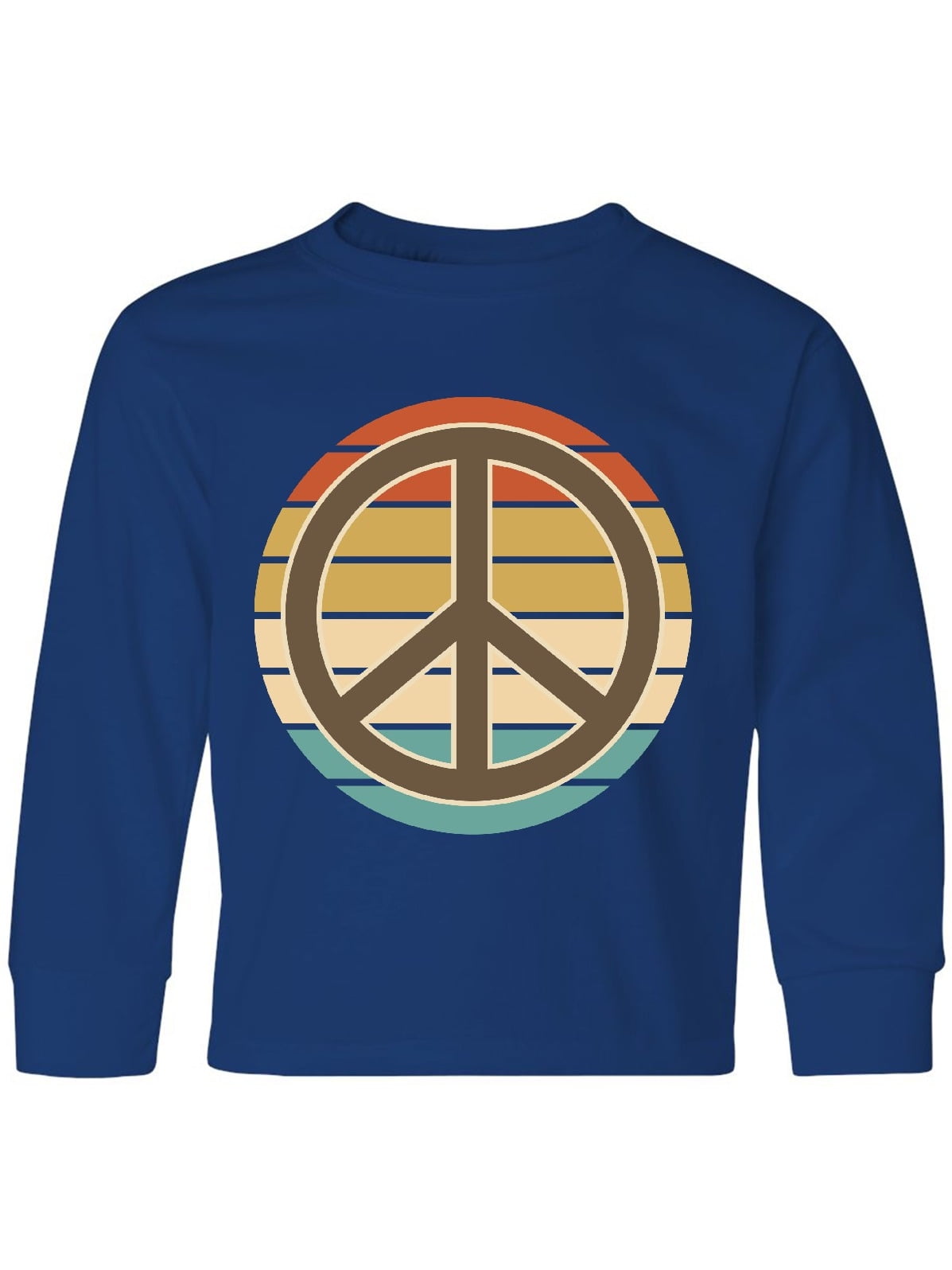 Inktastic Retro Peace Sign Sunset Long Sleeve Youth T-Shirt - Walmart.com