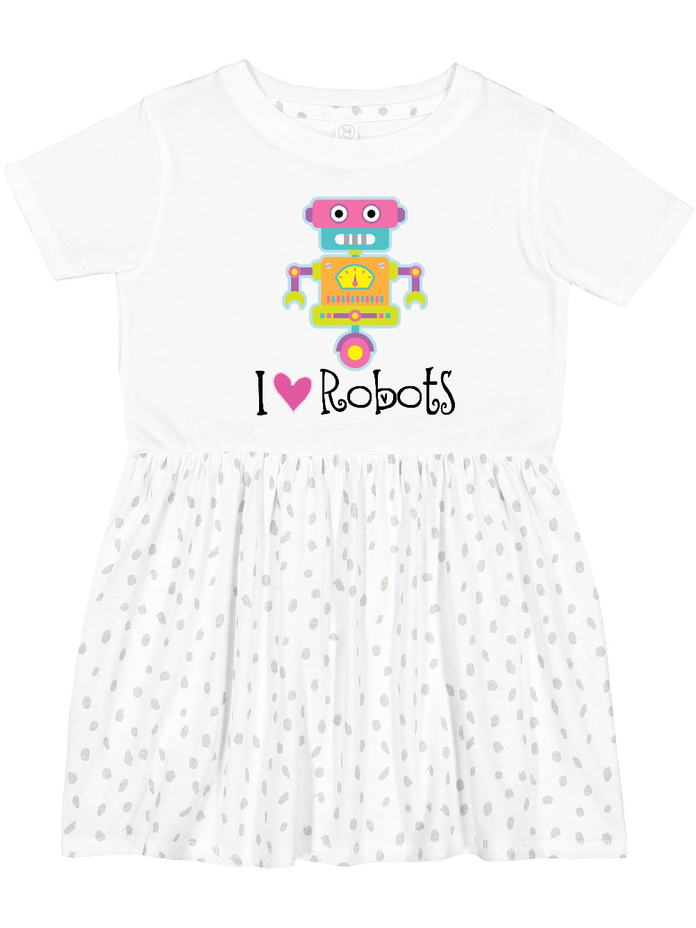 Inktastic Robotics Girl I Love Robots Girls Toddler Dress - Walmart.com