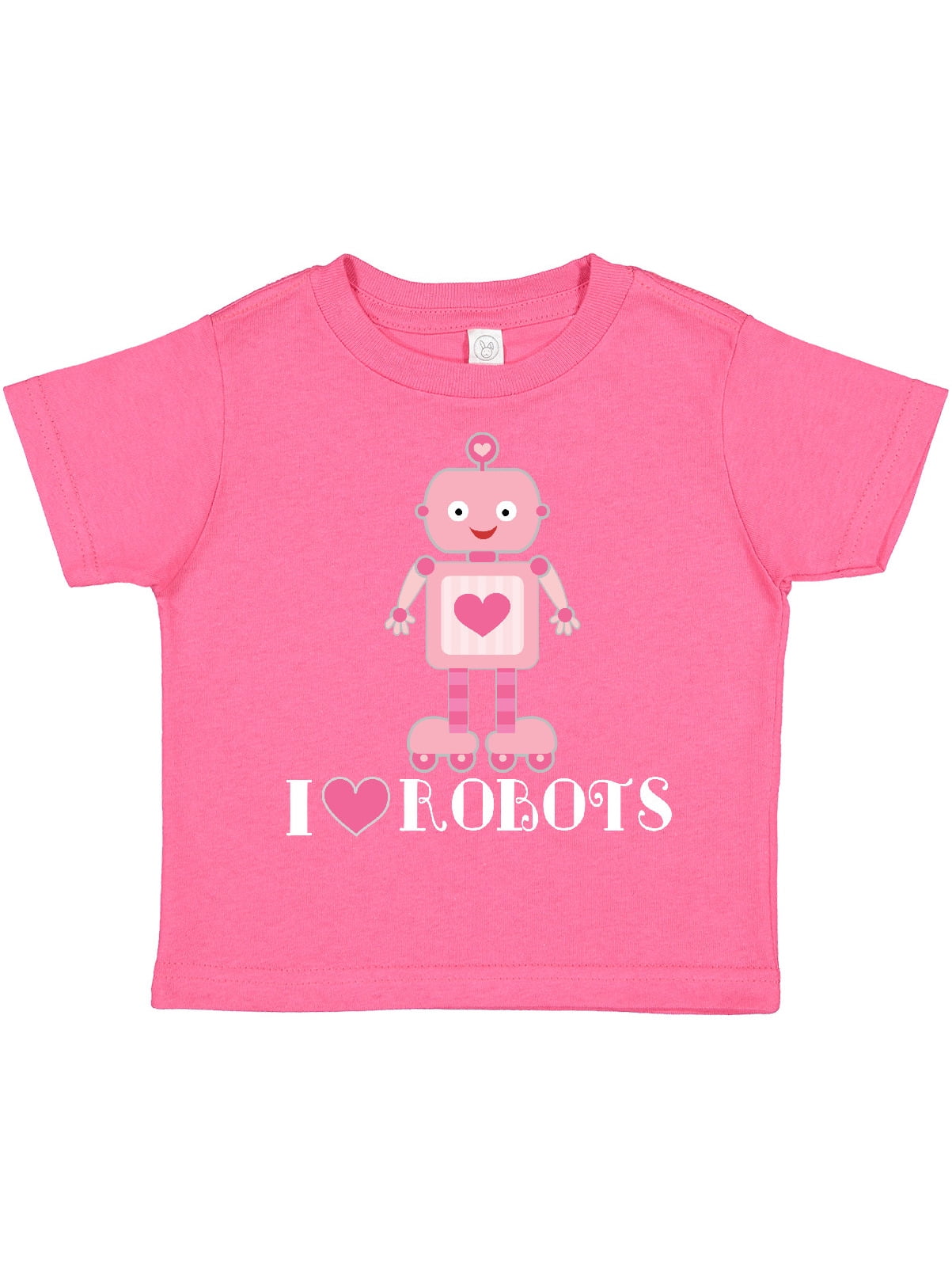 Inktastic Robotics I Love Robots Girls Girls Toddler T-Shirt - Walmart.com