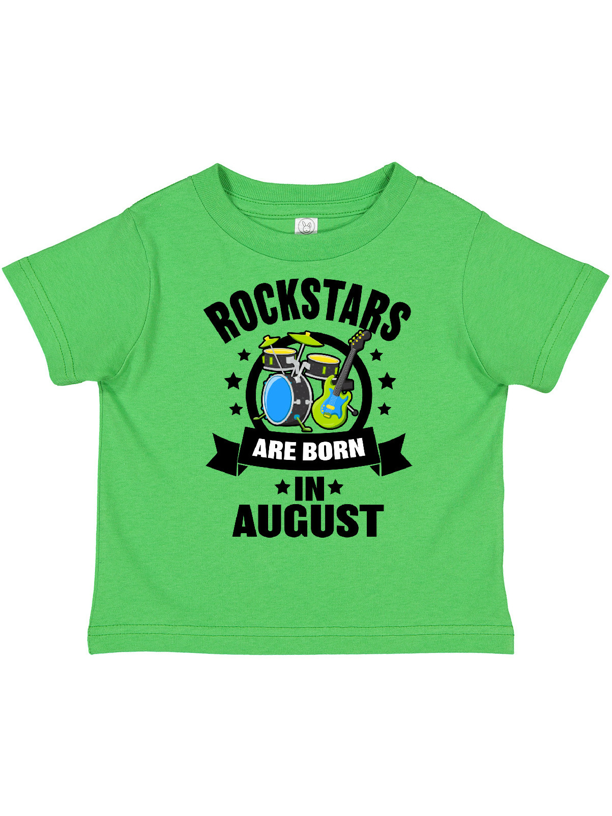 Inktastic Rockstars Are Born in August Birthday Boys or Girls Toddler T ...