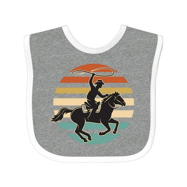 Inktastic Rodeo Team Roping Cowboy Boys or Girls Baby Bib - Walmart.com