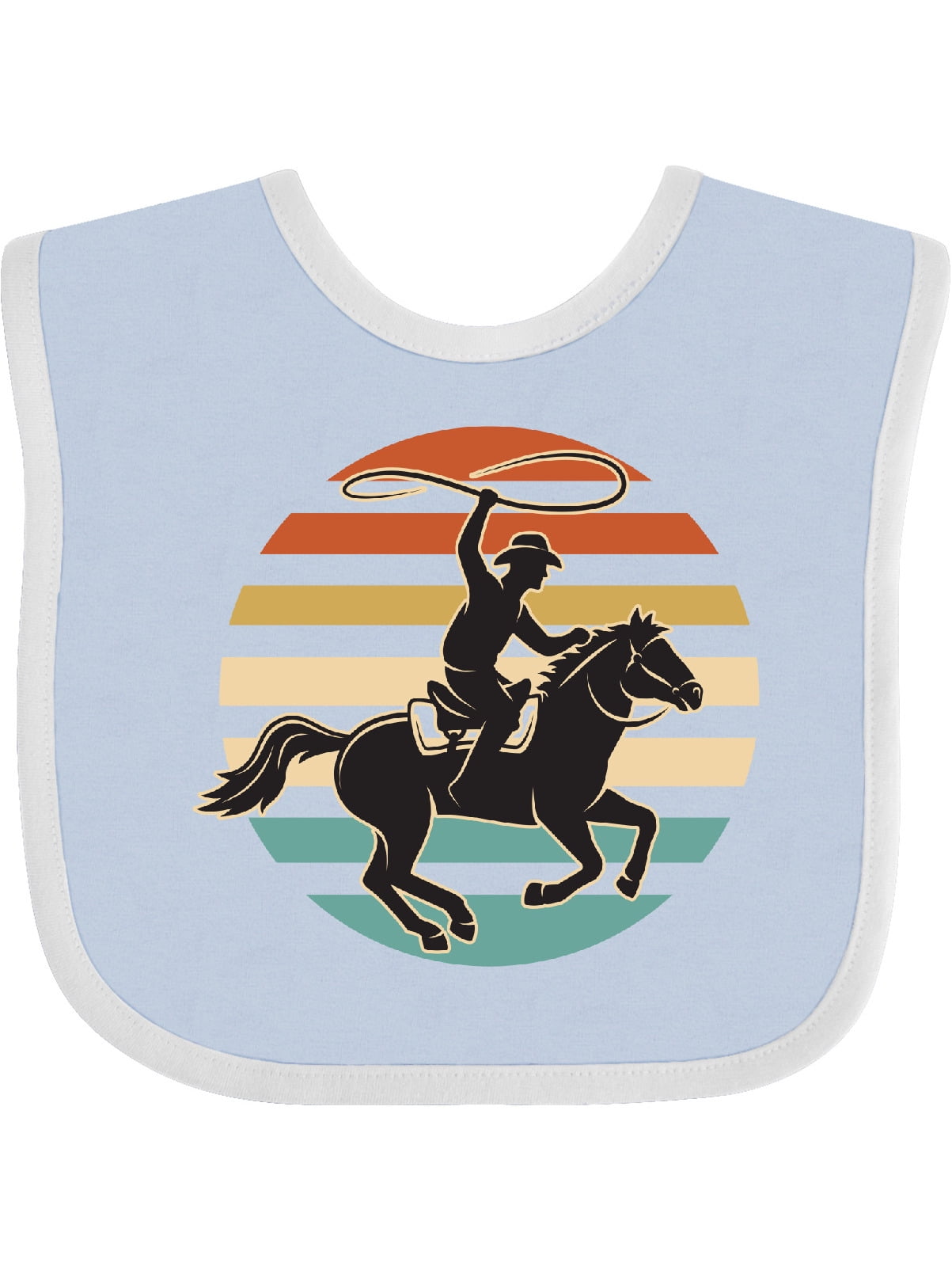 Inktastic Rodeo Team Roping Cowboy Boys or Girls Baby Bib - Walmart.com