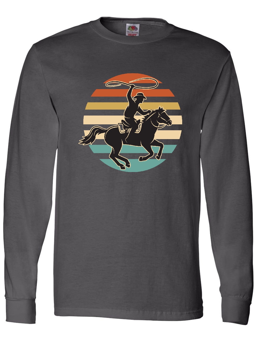 Inktastic Rodeo Team Roping Cowboy Long Sleeve T-Shirt - Walmart.com