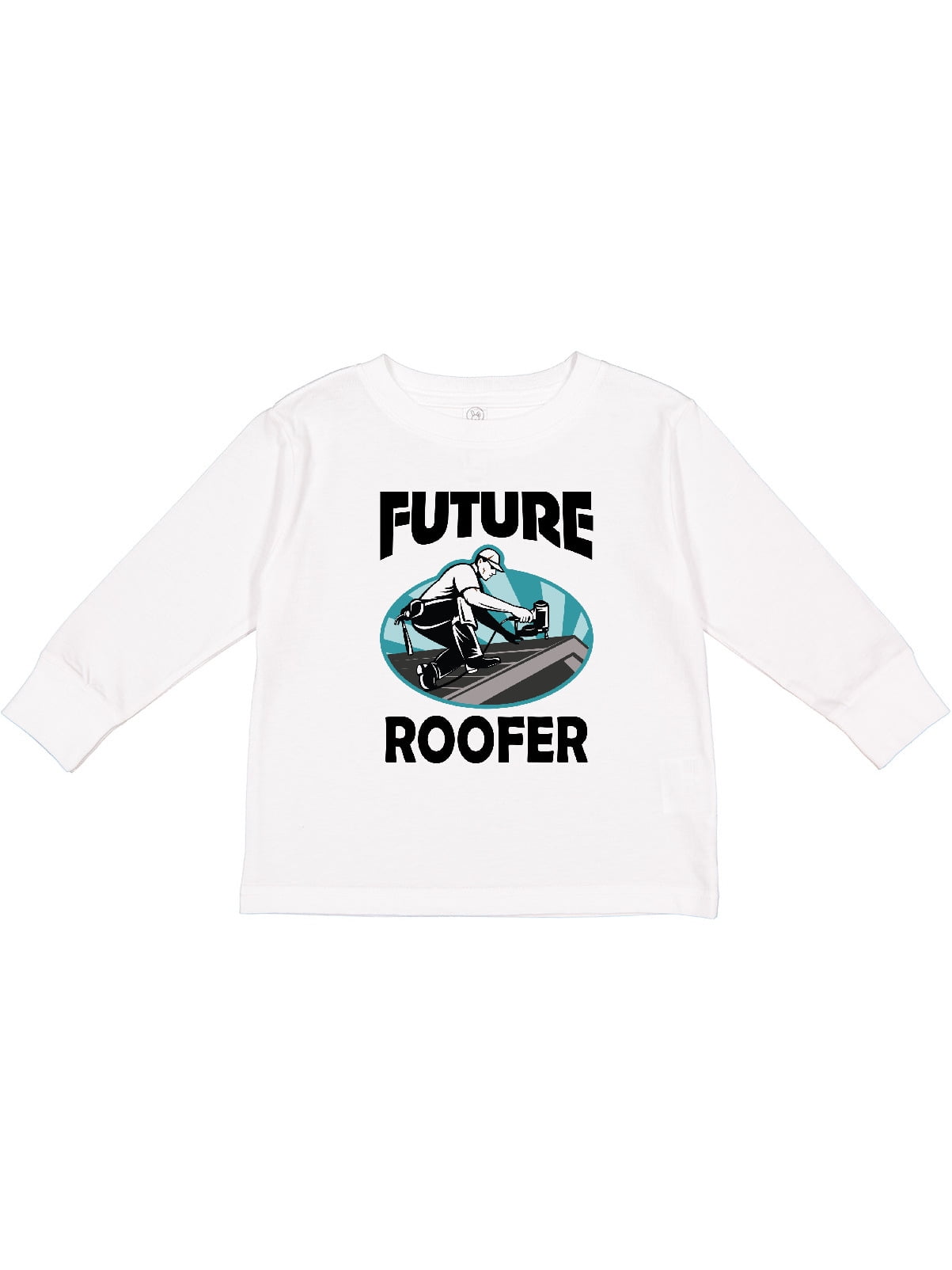 Inktastic Roofing Gifts Future Roofer Boys Long Sleeve Toddler T-Shirt ...