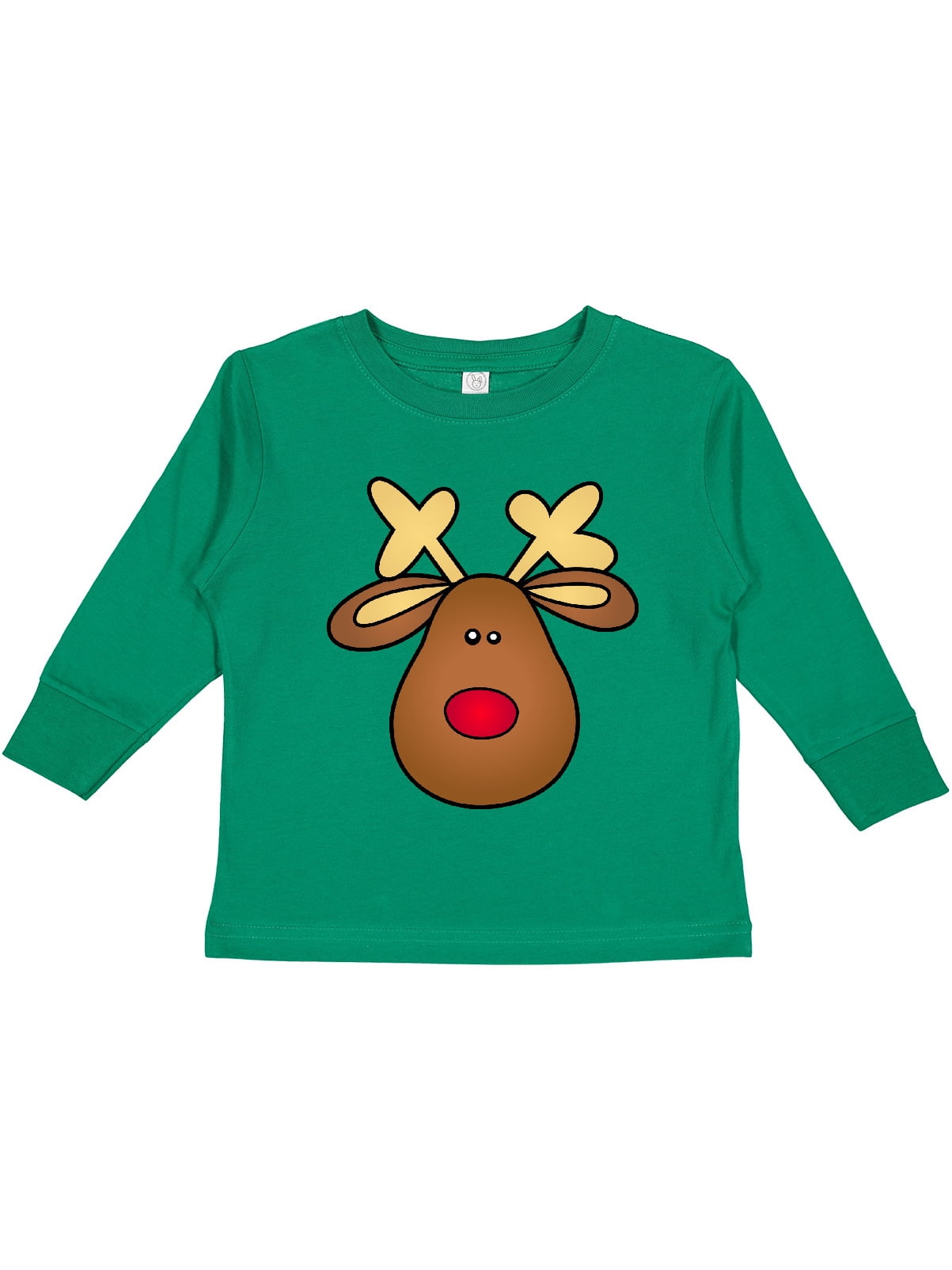 Inktastic Rudolph the Red Nose Reindeer Boys or Girls Long Sleeve ...