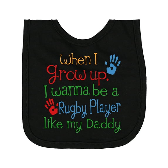 Inktastic Rugby Player Like Daddy Newborn Bib - Walmart.com