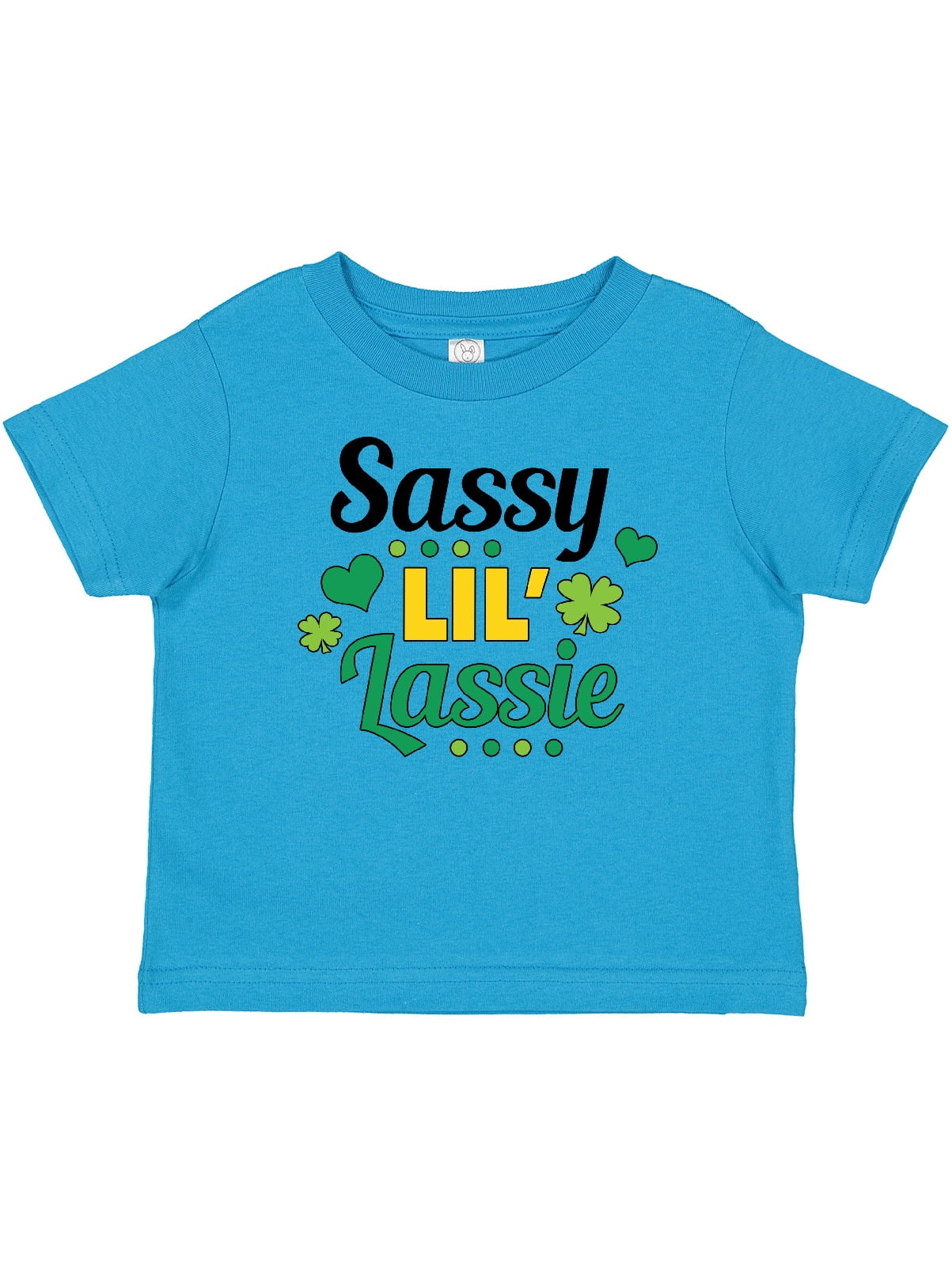 Inktastic Saint Patrick's Day Sassy Lil' Lassie with Shamrocks Girls ...