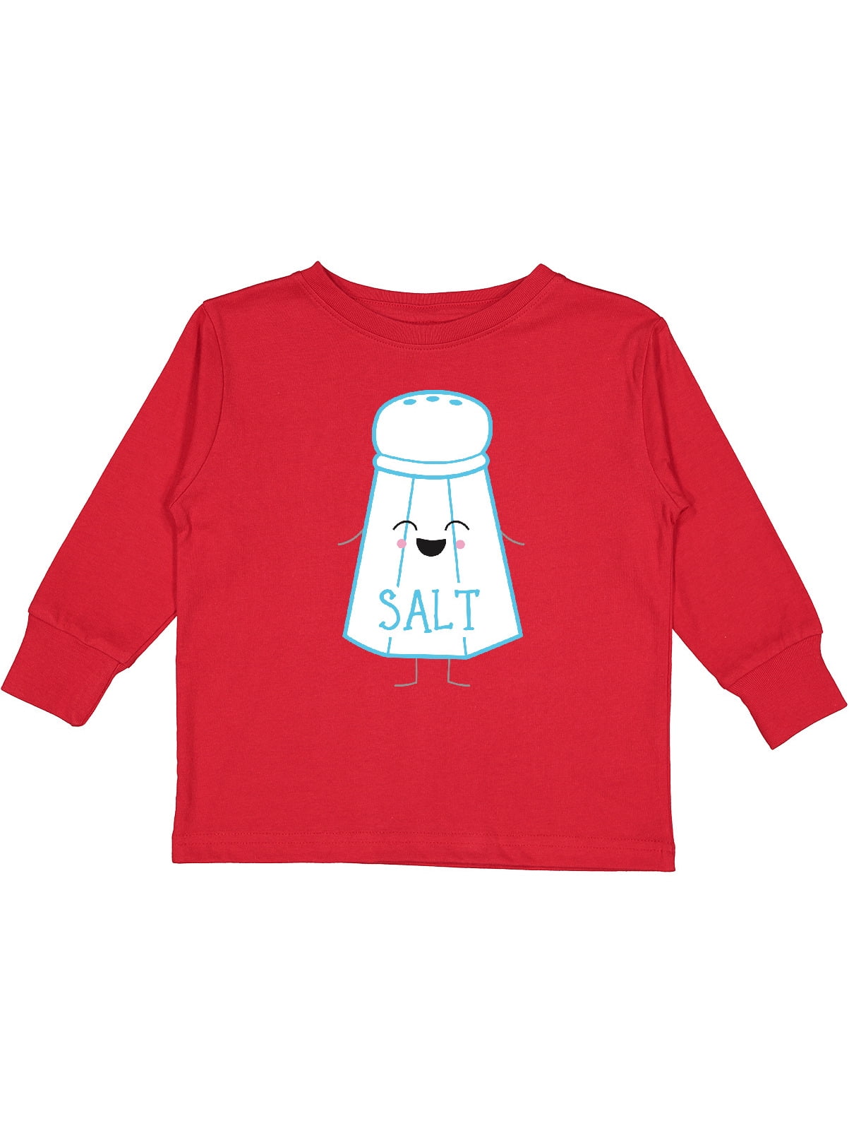 Inktastic Salt Shaker Costume Boys or Girls Long Sleeve Toddler T-Shirt ...